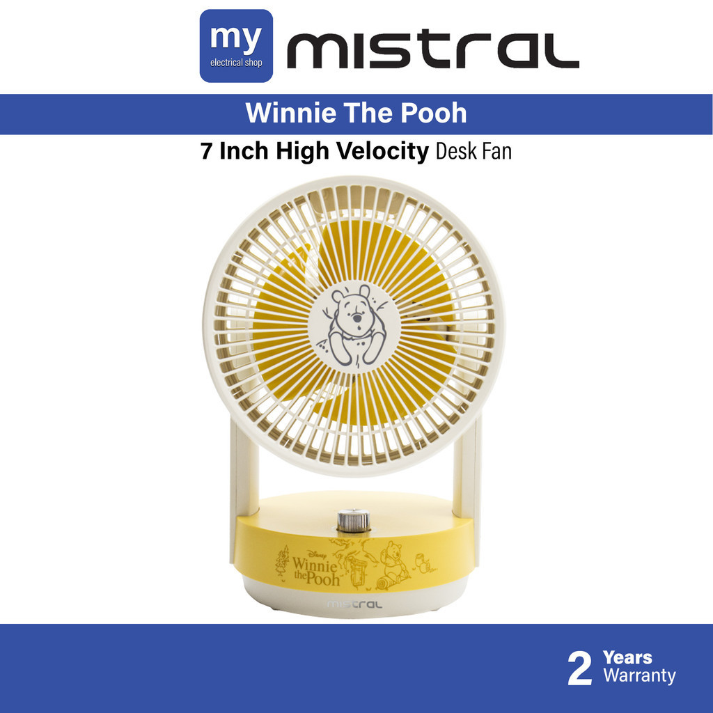 Disney Mistral 7 Inch High Velocity Fan Table Fan / Desk Fan ...