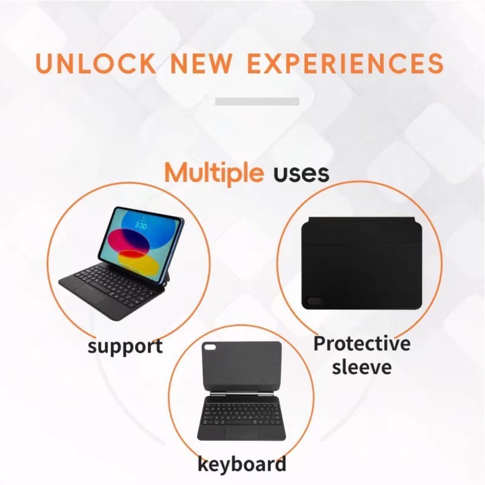 Bluetooth Wireless Magic Keyboard Magnetic for iPad Pro Magnet Keyboard ...