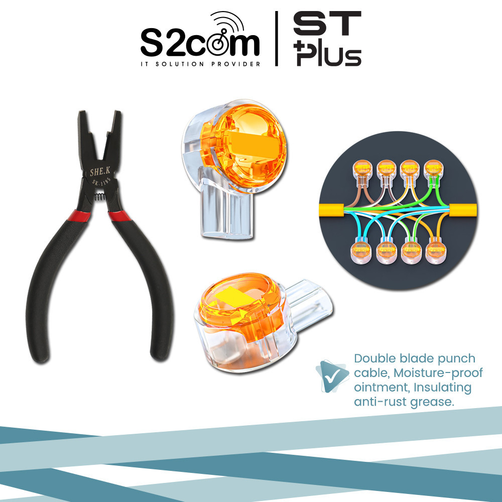 K2 Ports Gel Splice UY2 Wire Terminal Connector For Telephone Network ...