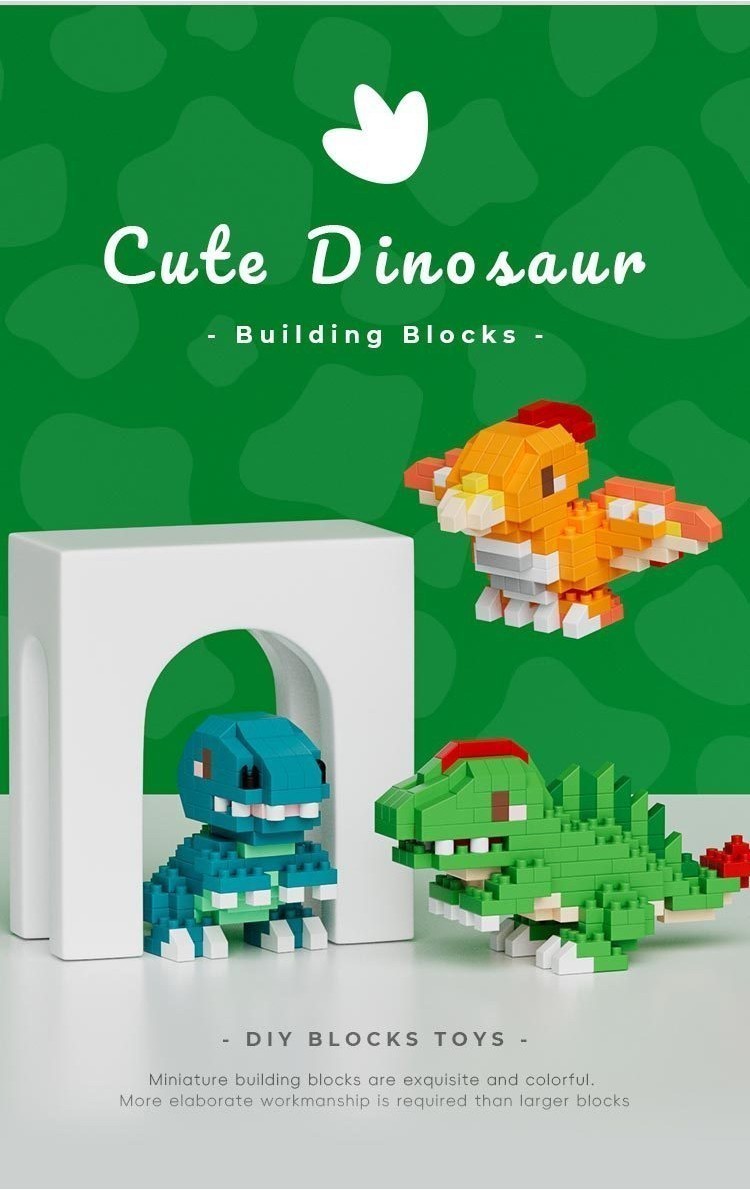 Jurassic World Nano Building Blocks Dinosaur Tyrannosaurus Rex ...