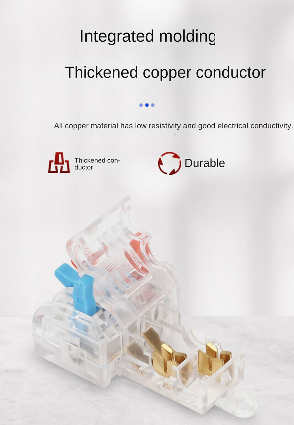 T-type Electrical Wire Connectors Snap Splice Locking Quick Crimp ...