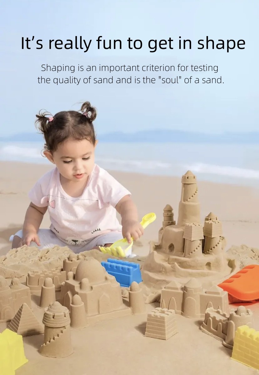 1KG 39Pcs Sand Sets Dynamic Eco Sand Castle Play Set Slime Tools Play ...