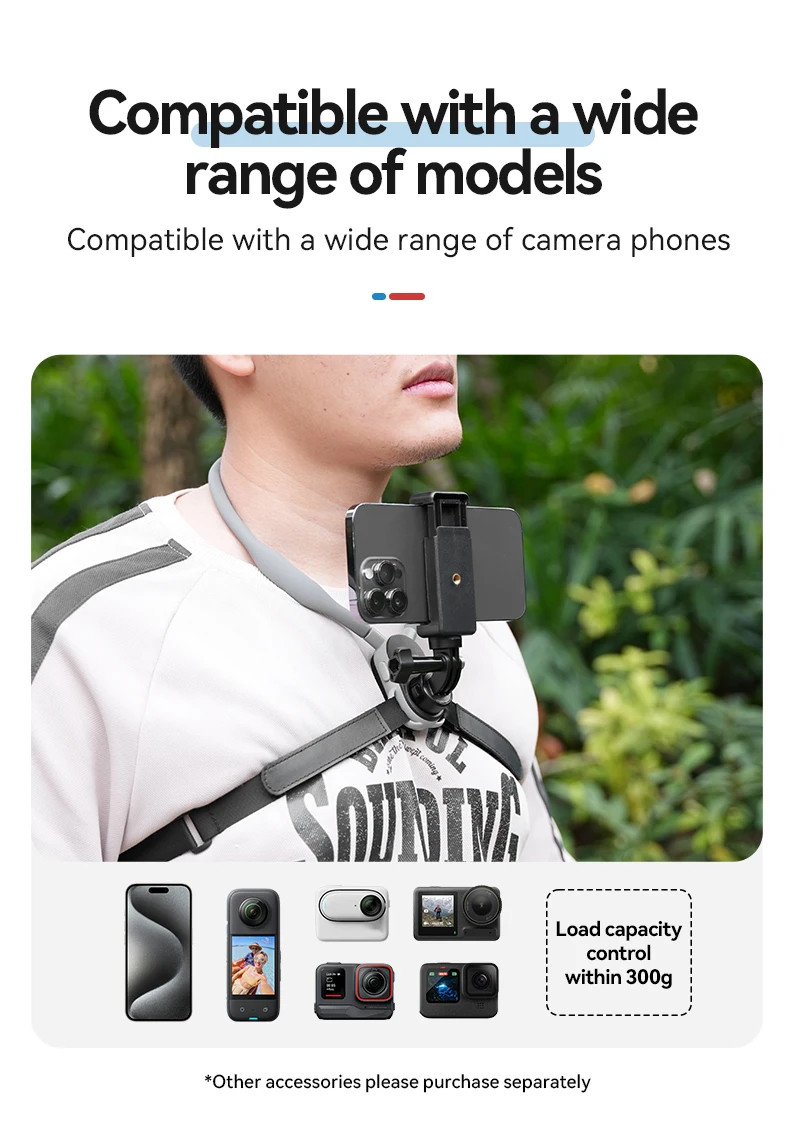 TELESIN Quick-Release Silicon Neck Mount Magsafe Neck Phone Holder for ...