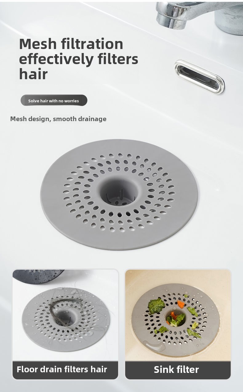 Toilet toilet Straw trap Round Floor drain Filter Mesh toilet Sink Hair ...