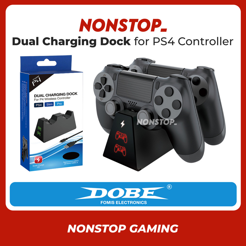DOBE PS4 Controller Dual Charging Dock Charger LED Indicator Quick ...
