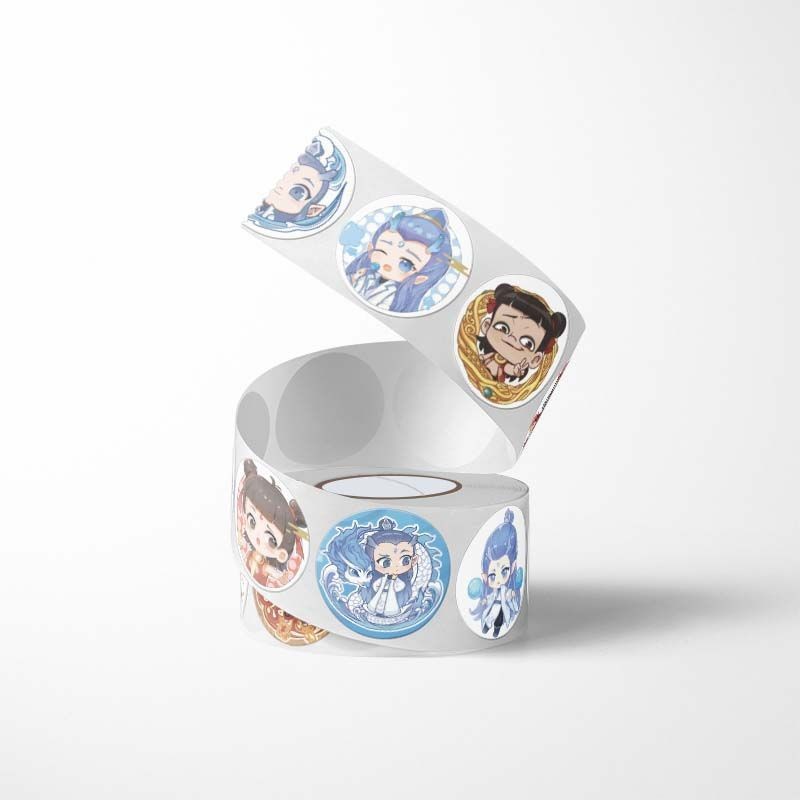 Nezha's Demon Boy Haunted Sea Stickers Cute Cartoon Anime Ao Bing Nezha ...