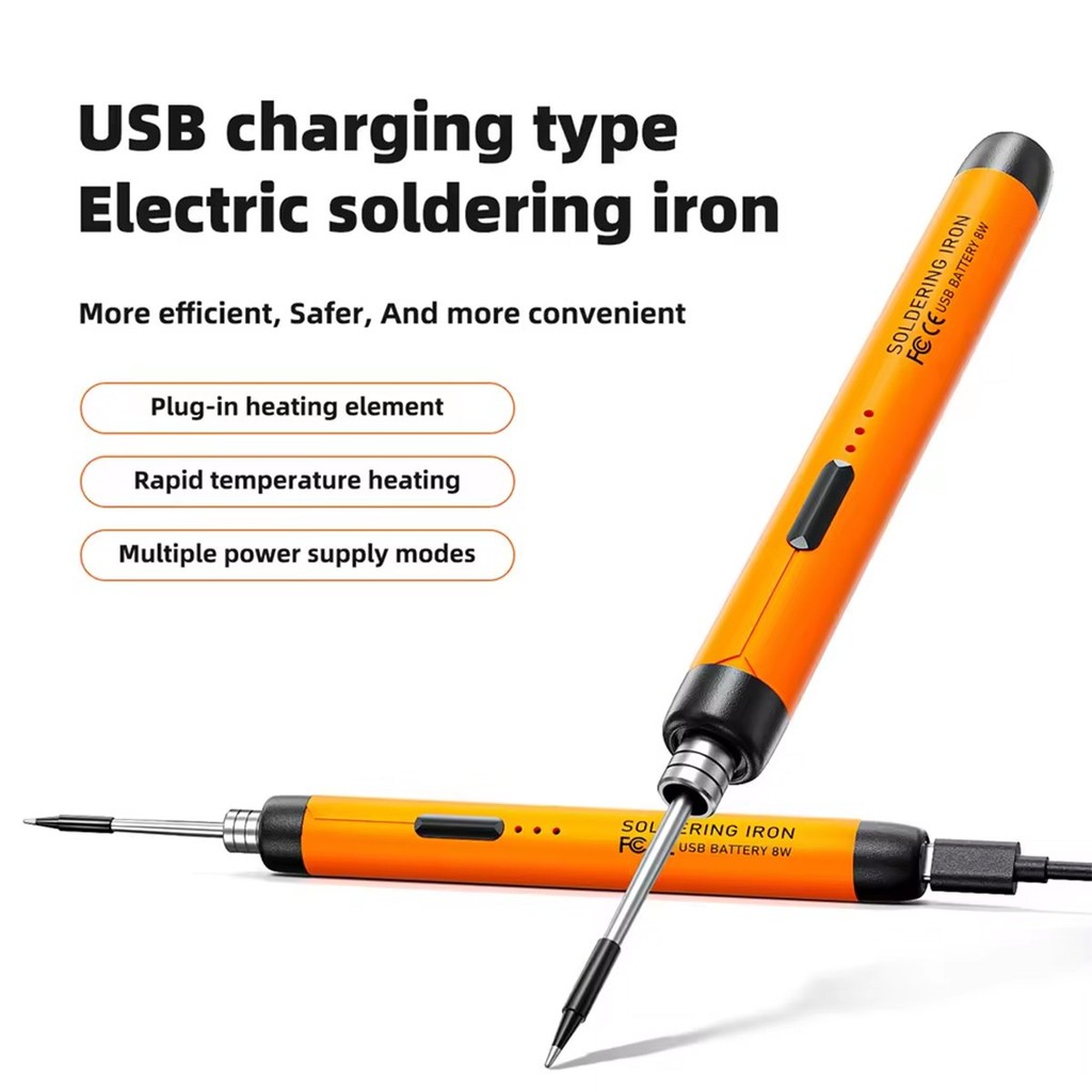USB Wireless Charging Electric Soldering Iron Kit Portable USB5V8W ...