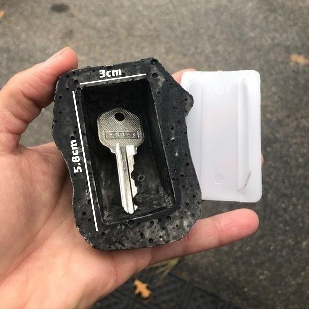 SIMPLYBEST Fake Rock Key Storage Box Stone Key Hiders Safe Outdoor ...