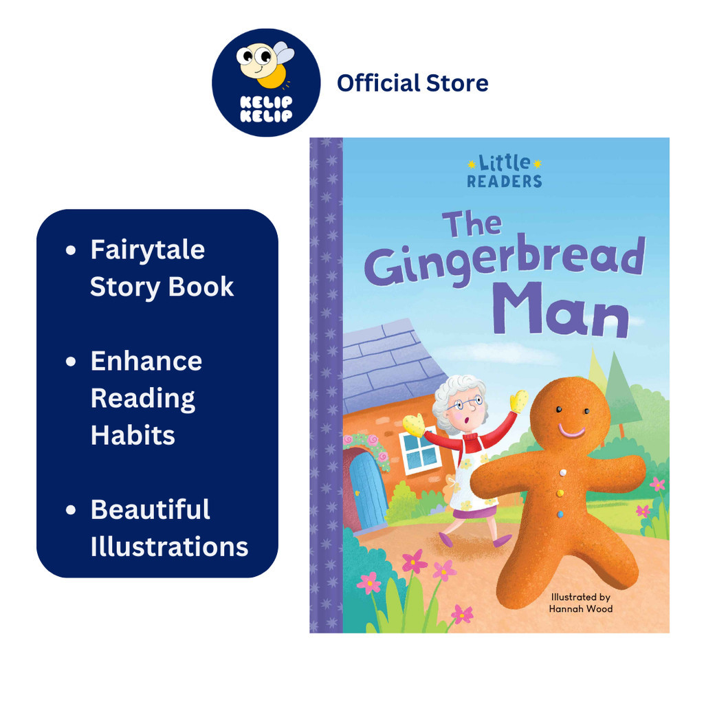 Little Readers The Gingerbread Man Hardcover Story Book for Kids to ...
