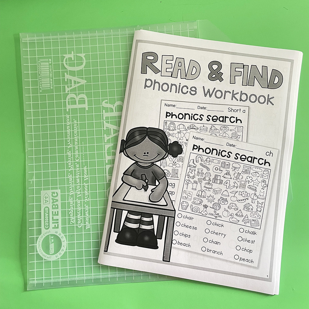 43 Pages Read and Find Phonics Search Educational English Workbook for ...