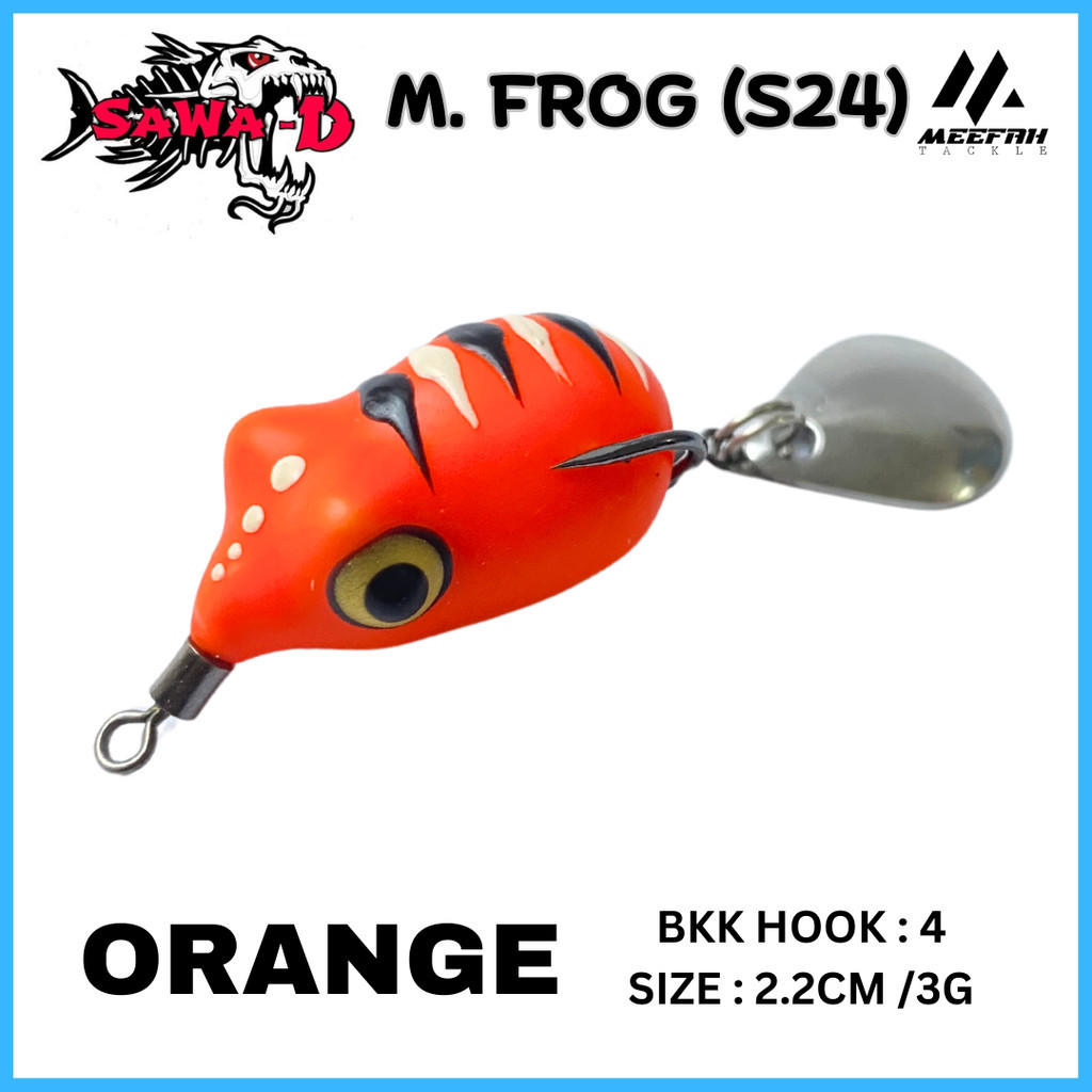 SAWA D - M.FROG #2.2CM (S24) - Soft Lure Bait Jump Frog Katak | Shopee ...