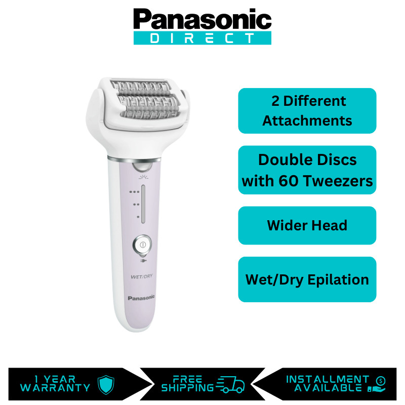 Panasonic ES-EY30 EY Series Epilator Double DISC, Single STROKE, ZERO ...