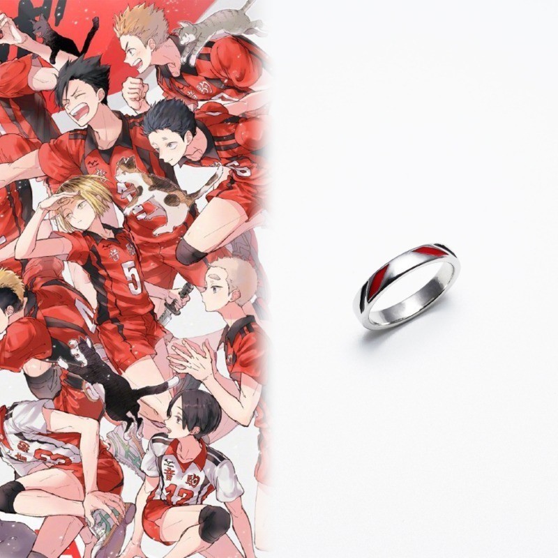 Anime Haikyuu!! Ring Shoyo Hinata Kozume Kenma Karasuno Nekoma High ...