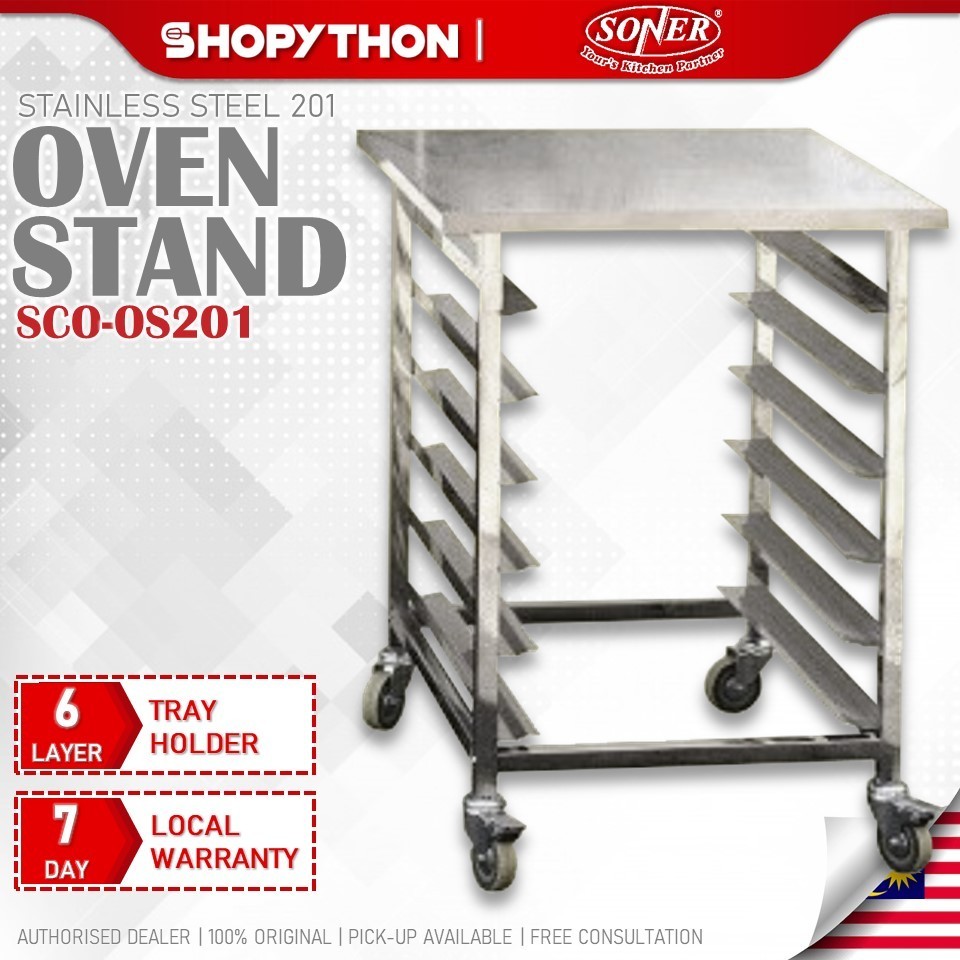 SONER Oven Stand SS201 (435x315mm) Stainless Steel 201 for Convection ...