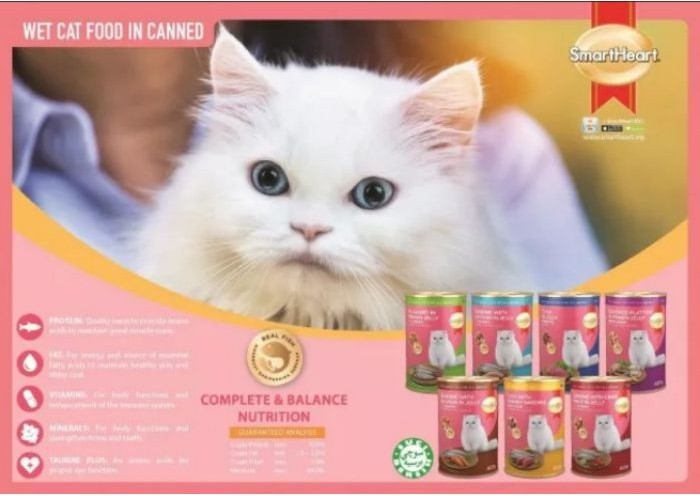 Smart Heart Canned Food (1Box 24 Can)Makanan Kucing Tin 400G/Makanan ...