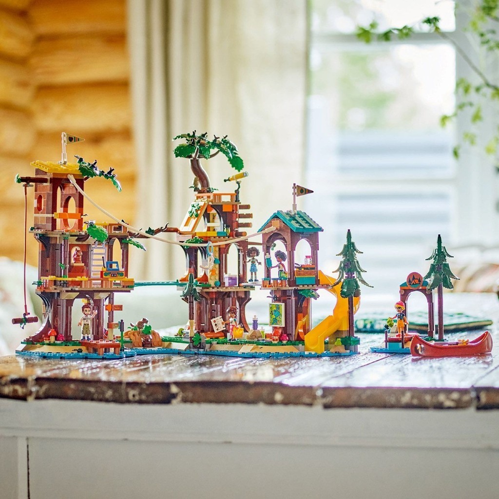 LEGO 42631 Friends Adventure Camp Tree House Building Toy Set (1128 ...