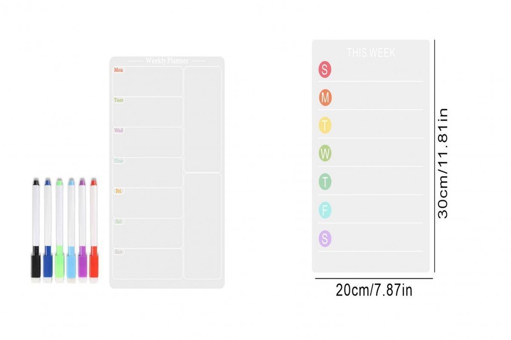livecity| Refrigerator Magnet Weekly Meal Planner To-do List Organizer ...