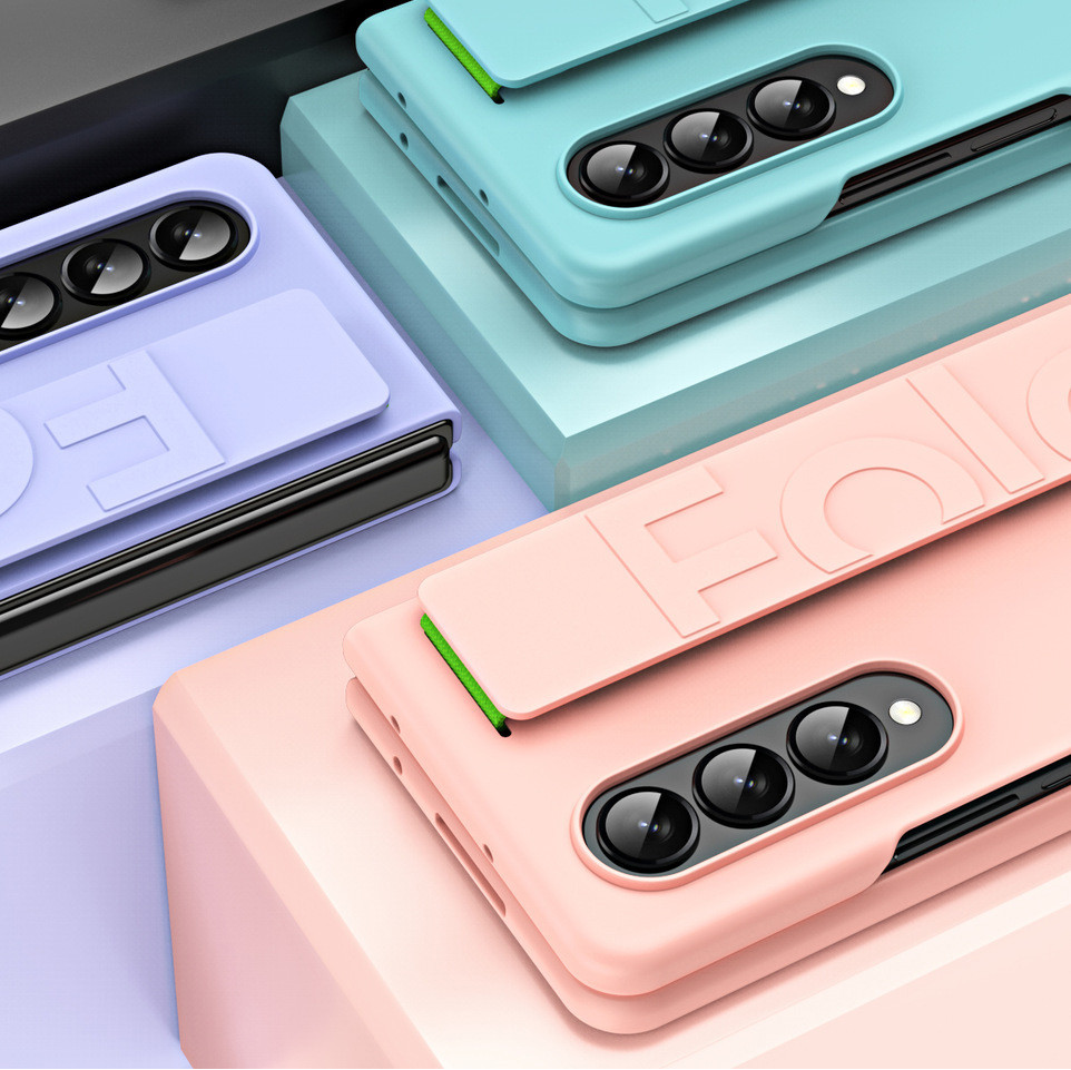 Matte Silky Hard Plastic Grip Case Strap For Samsung Galaxy Z Fold 6 5 ...