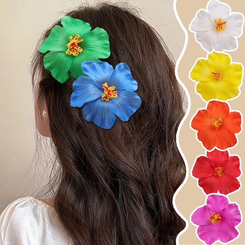 Hibiscus Flower Hair Clip - Hair Accessories - Artificial Flowers ...