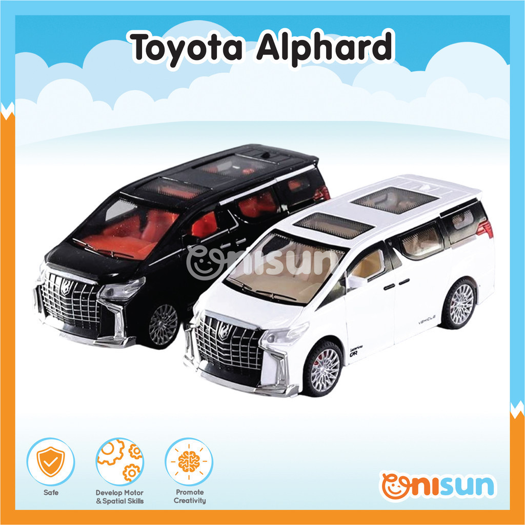 Alphard MPV Alloy Car Toy with Sound & Lights! (Pull Back Action ...