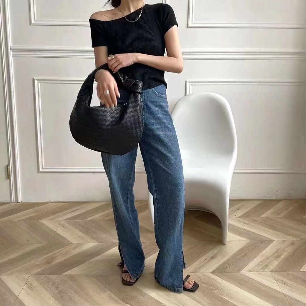 【MY STOCK】Retro Hand-Woven Bag Cross-Body Underarm Bag High-End Feeling ...