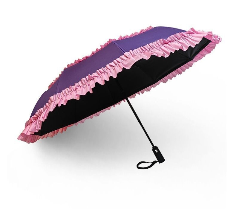Takanashi Rikka Folding Umbrella Princess Lolita Automatic Umbrella ...