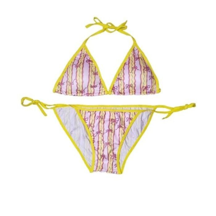 Seaside Swimsuit Cute Bow Girl Bikini Suit Summer Vacation Beach ...