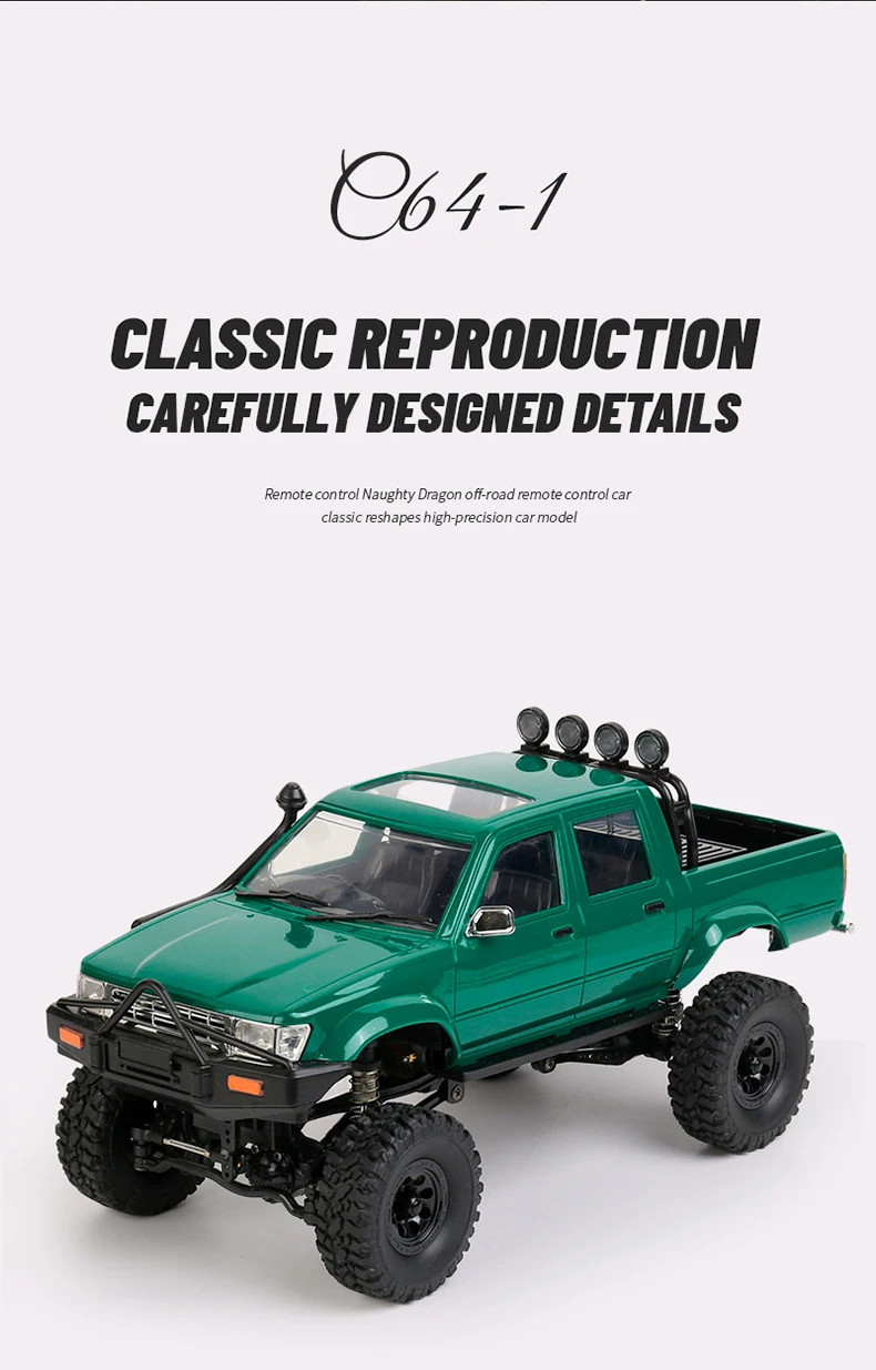 Rc Jimny Cartoy Ja11 Wpl C64-1 1:16 Four-Wheel Off-Road Vehicle Model ...