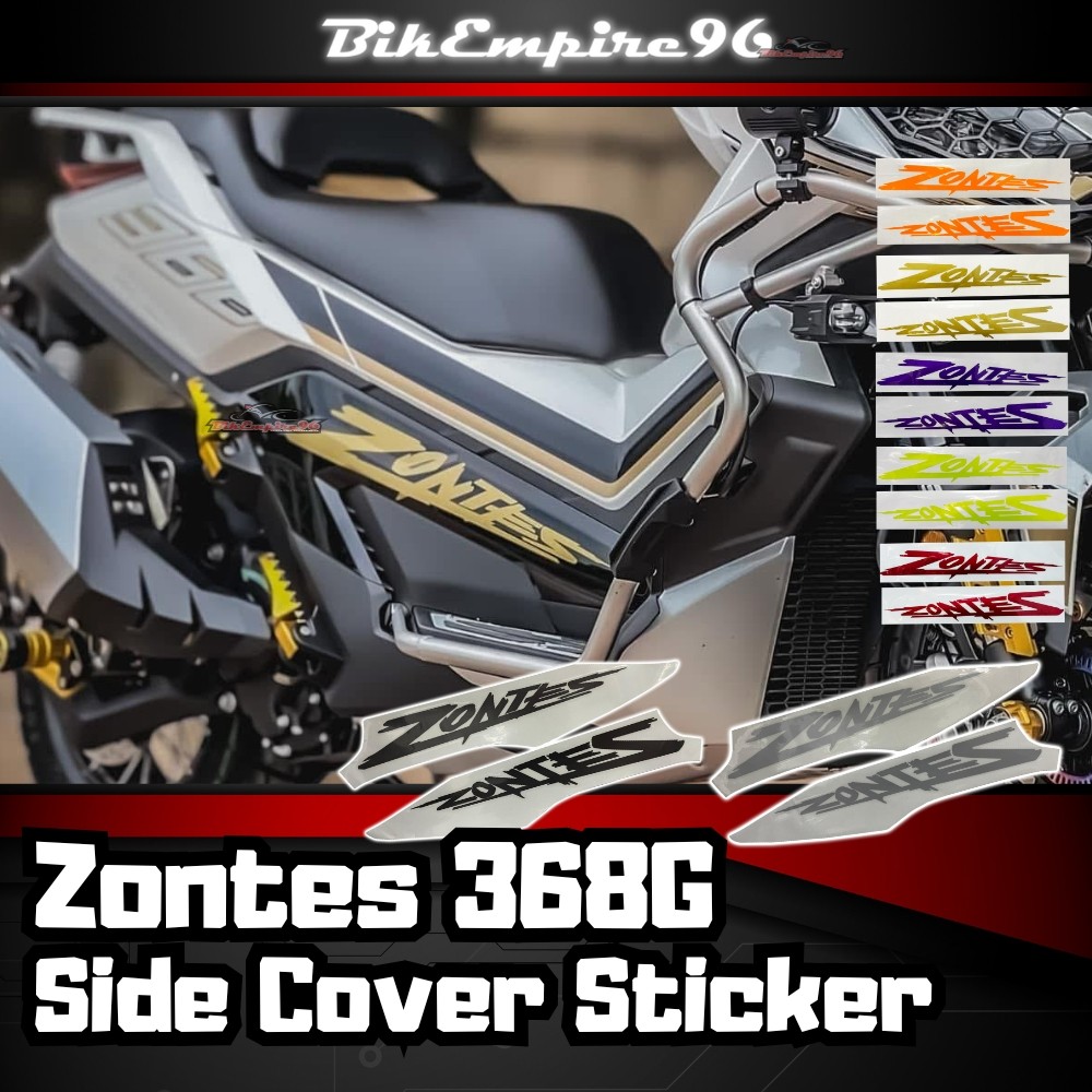 Zontes 368G Side Cover Sticker Logo Waterproof Decal For Zontes High ...