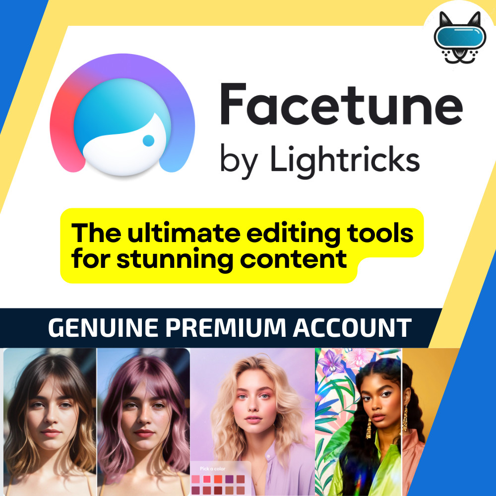 Facetune Premium VIP Account | Video & Photo Editor | AI hairstyle | AI Headshot Generator ...