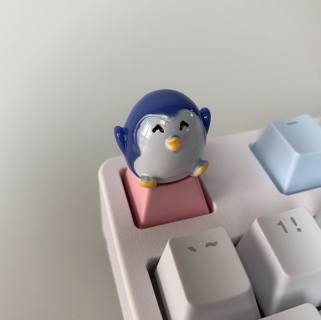Personalized Creative Keycaps Cute Cartoon Animals 3DTranslucent Keycap ...
