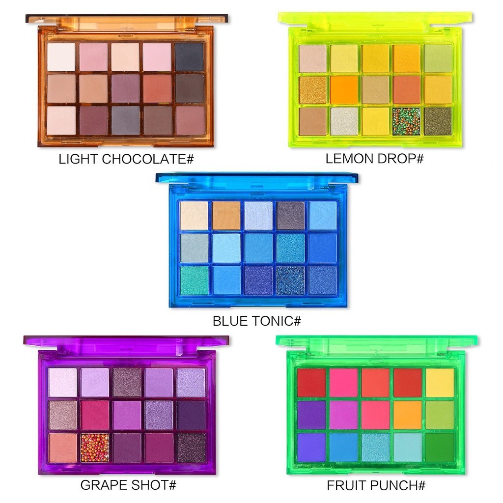 UCANBE Eyeshadow Palette 眼影盘马卡龙15色彩色眼影 Macaron 15 Colors Color Matte ...