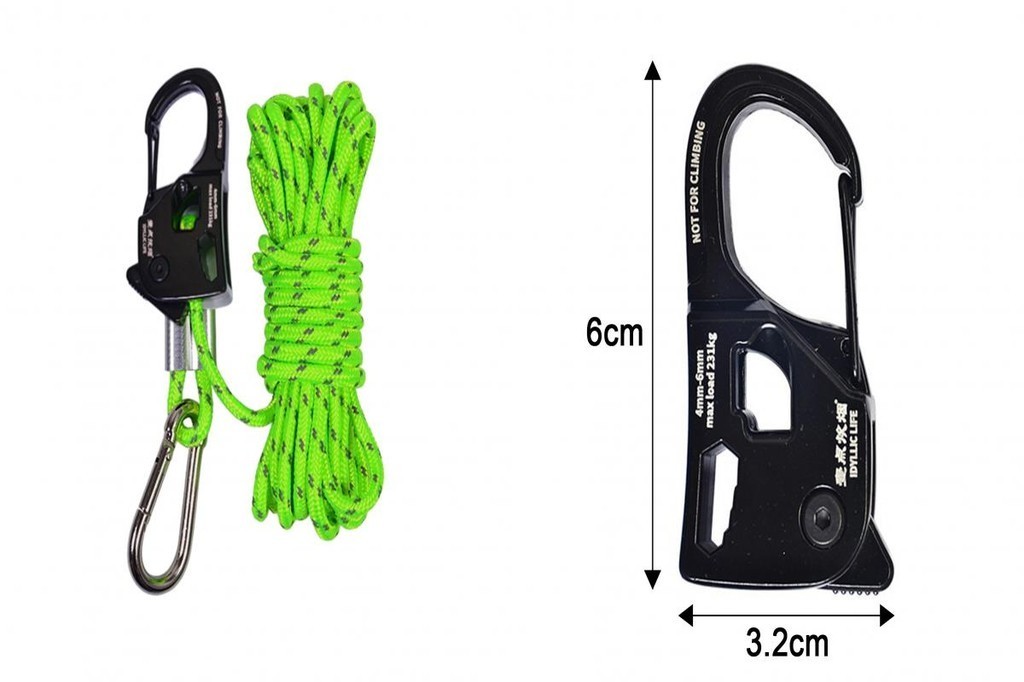 Tent Rope Tensioner Rope Tensioning Tool Compact Tent Rope Adjuster ...