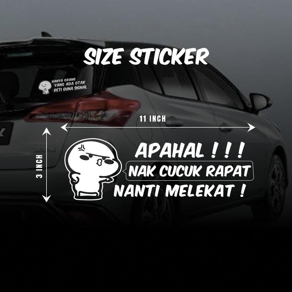 STICKER AYAT-AYAT LUCU / STICKER KERETA /STICKER EMOJI /STICKER CERMIN ...