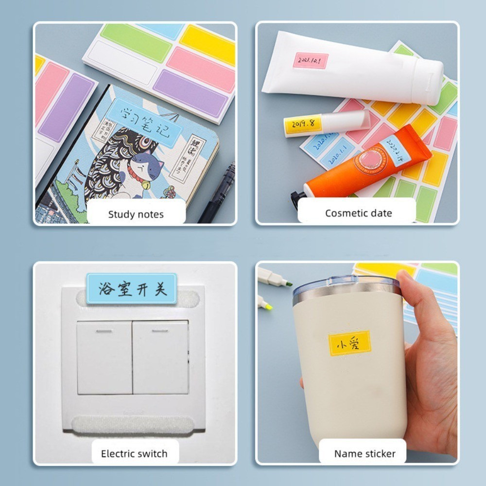 8Pcs Cable Labels Tags - Wire Marking Sticker - Cable Identification ...