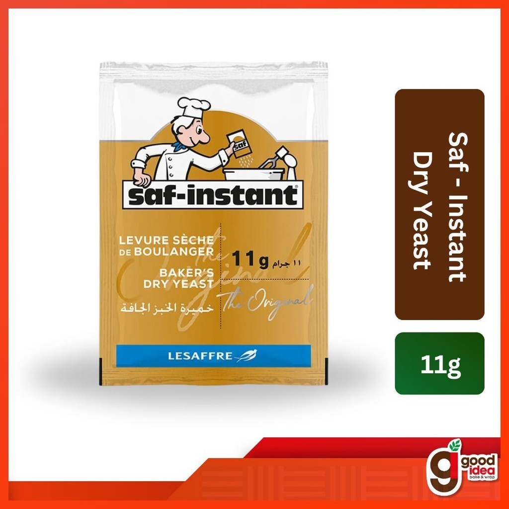 SAF INSTANT Instant Yeast 11g (Small Pack) Ragi Kering / Baker's dry ...