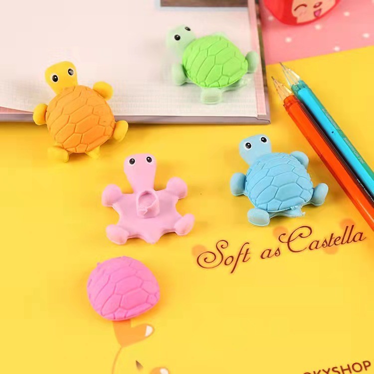 Turtle Eraser Cute Animal Eraser 4*5cm for School Desk | Shopee Malaysia