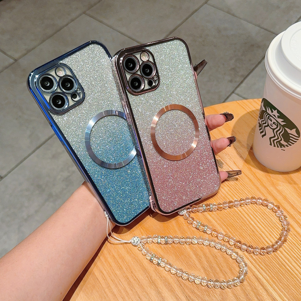 Casing iphone 7 plus 8 CXSL Sparkling powder electroplated silicone ...