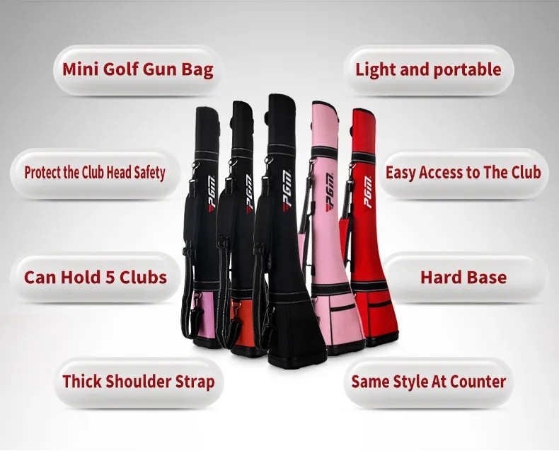 PGM QIAB010 Golf Club Bag Half Cut Golf Club Bag Nylon Portable ...