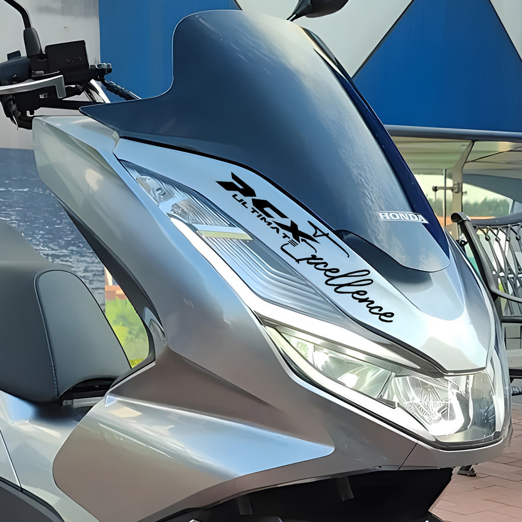 Honda PCX Logo Badge Sticker Reflective Motorcycle Body Windshield Pull ...