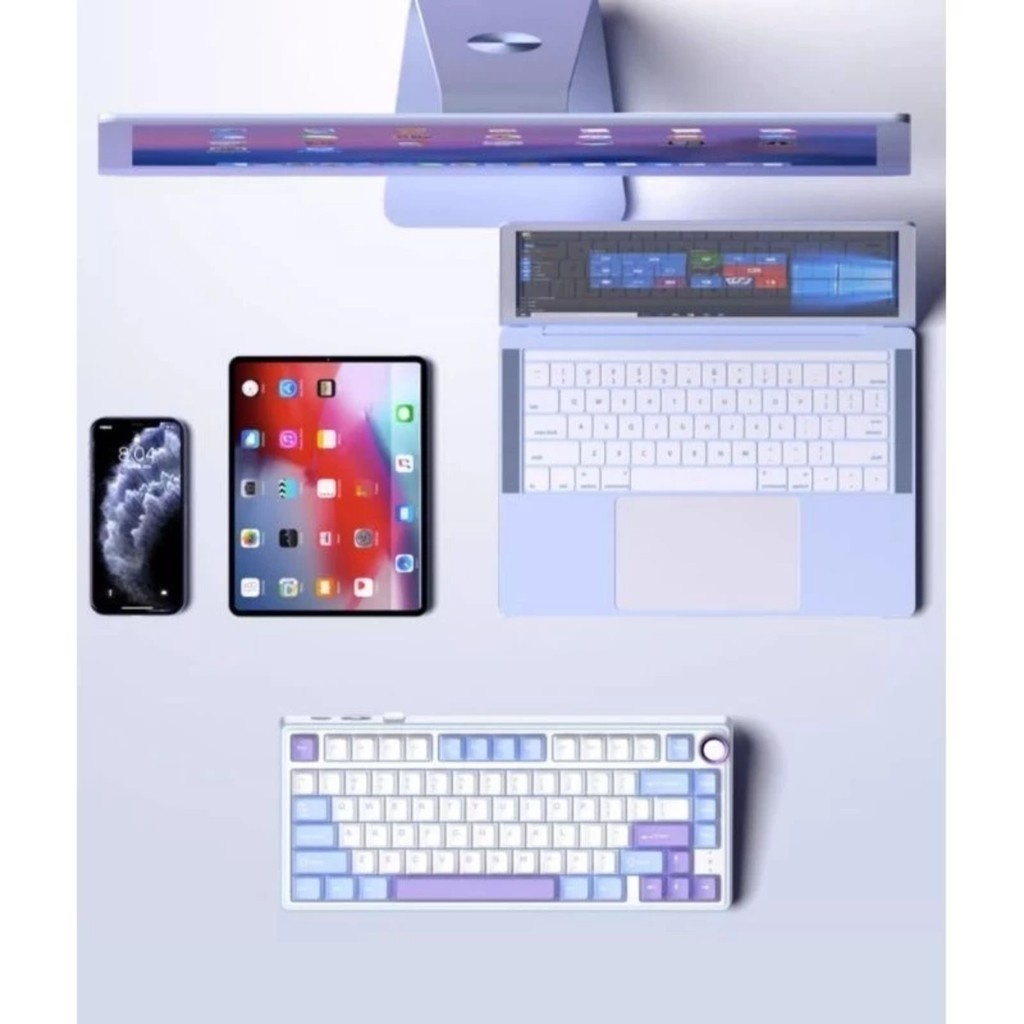 🔥Malaysia Stock🔥R75 Tri-Mode Mechanical Keyboard With Knob Hotswappable ...
