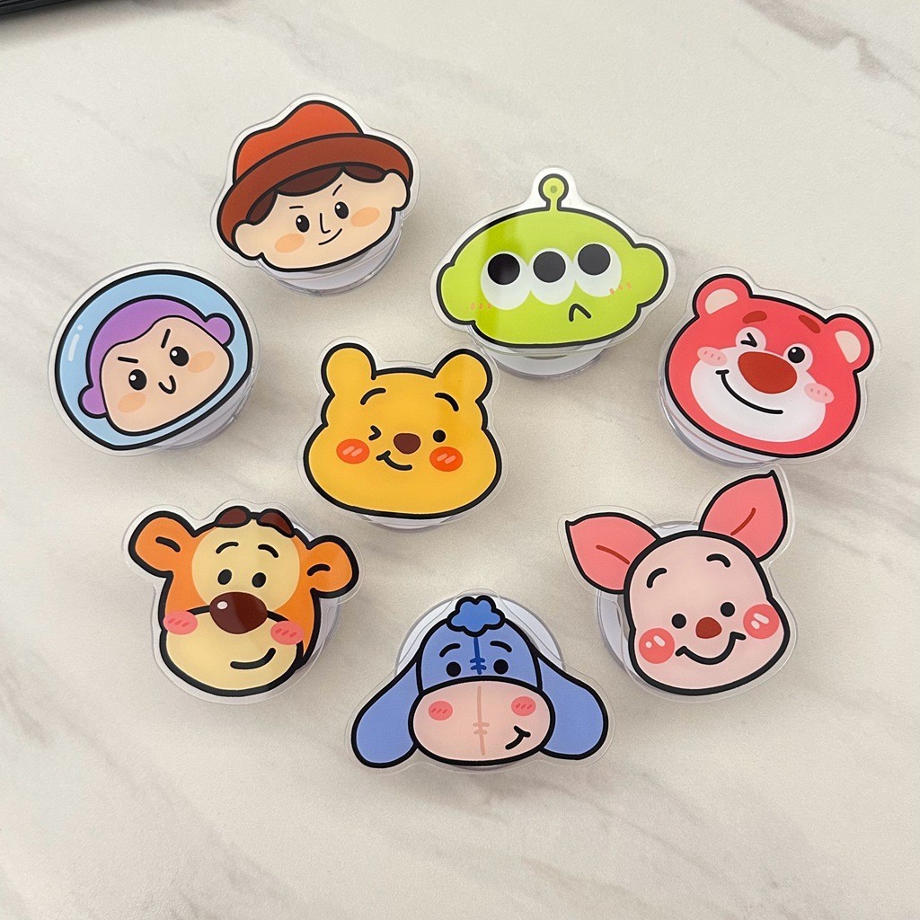 Cute Magnetic Attraction Phone Holder Toy Story Alien Winnie Pooh Lotso ...