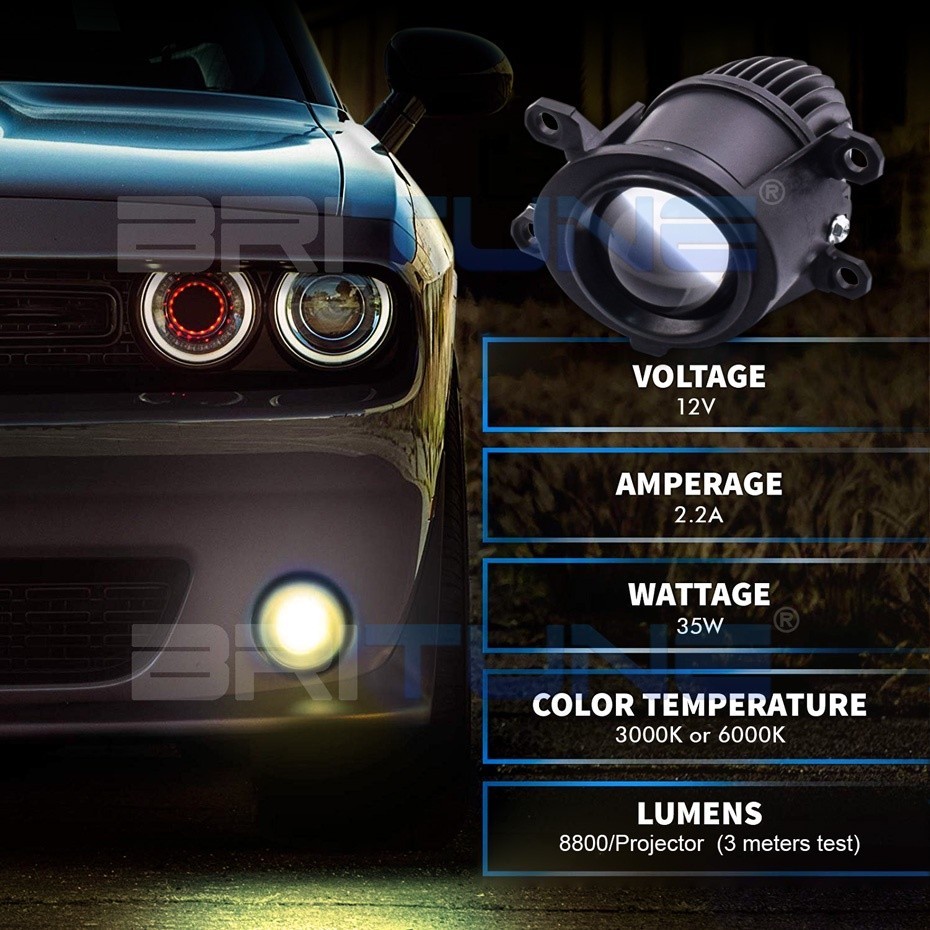 Plug and Play LED Fog Light For Toyota Hilux Revo Rogue Rocco Conquest ...