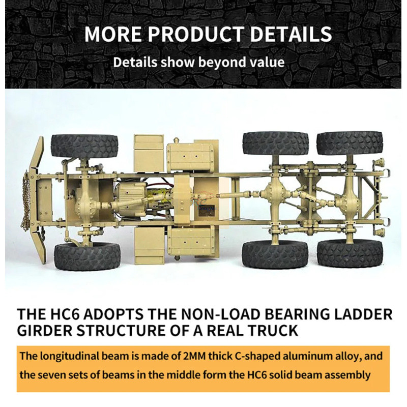 CROSSRC HC6 6X6 6WD 1/12 RC Electric Remote Control Model Car ...