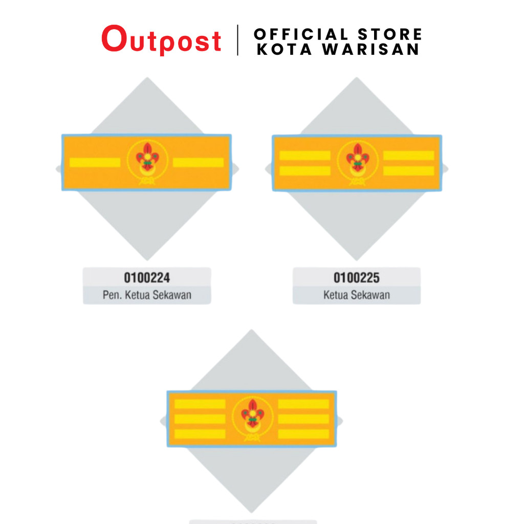 Outpost Tanda Pangkat Pengakap/Scout Kanak - Kanak | Shopee Malaysia
