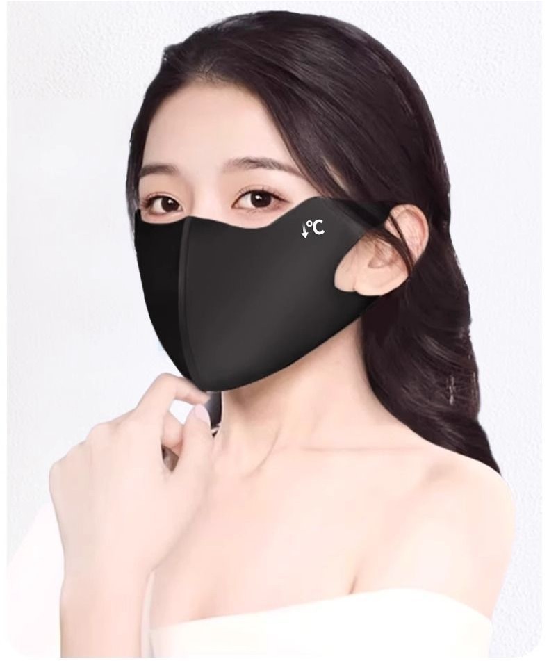 Summer Ice Silk Seamless Anti-snatch Mask, Comfortable, Breathable ...