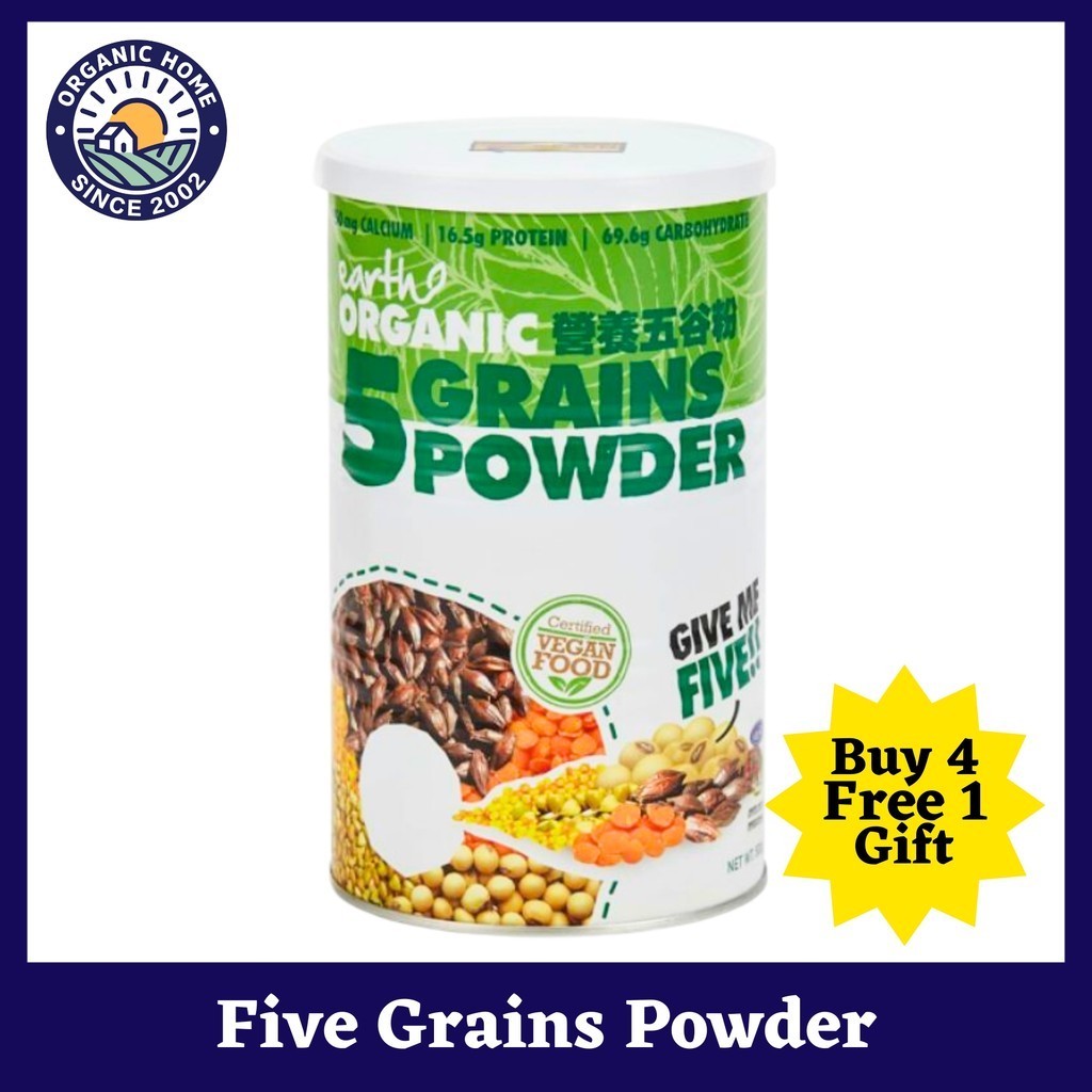 Earth Living Organic 5 Grains Powder 营养五谷粉 500g | Shopee Malaysia