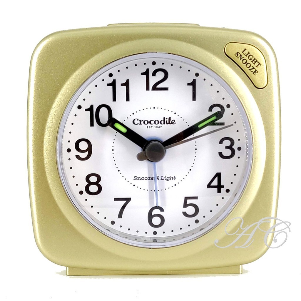 100% ORIGINAL CROCODILE Silent Beep Alarm Light Luminous Table Desk Clock (Jam Loceng Meja ...