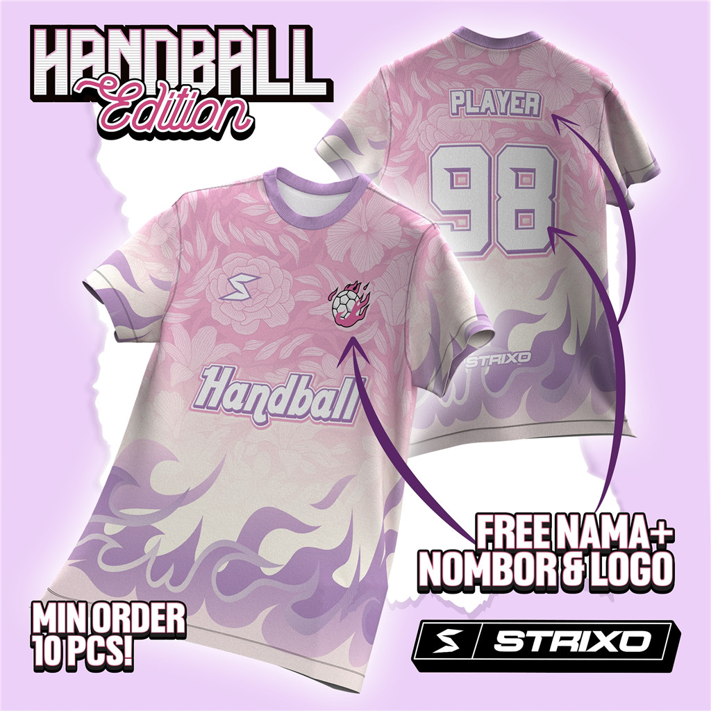 New Design HANDBALL Jersey Baju Bola Murah Jersey Unisex Custom Name ...