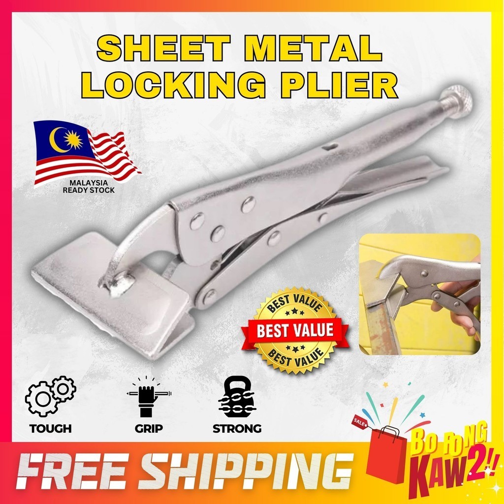 Sheet Metal Type Locking Plier Heavy Duty Clipper Multifunction Grip ...